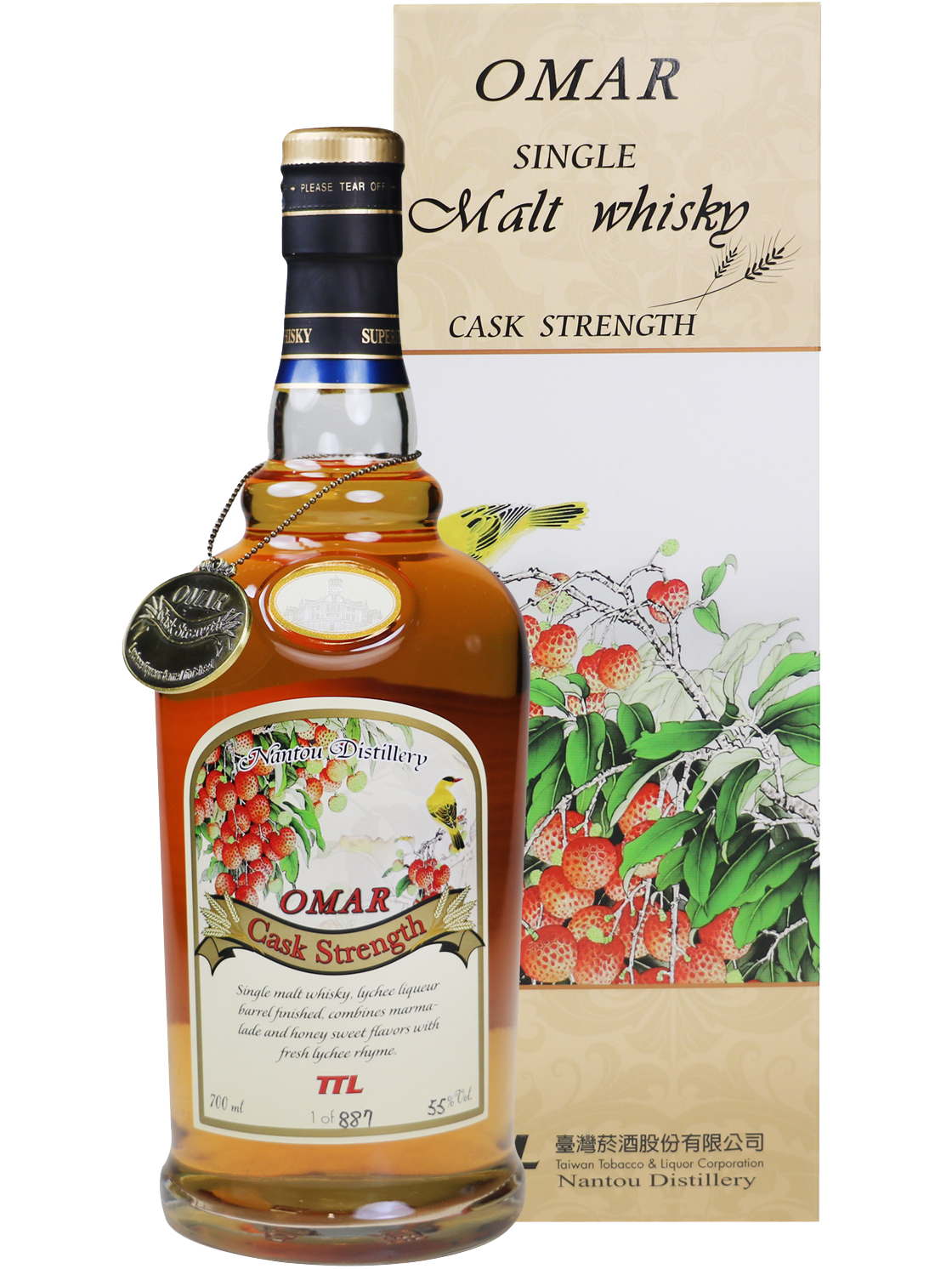 Omar 原桶強度荔枝酒桶 700ml 酒成功詢價網